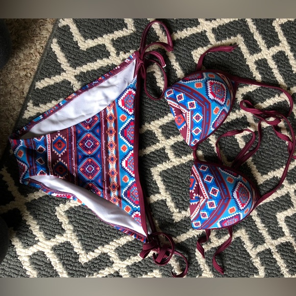 Swim | Tribal Print Padded Bikini | Poshmark